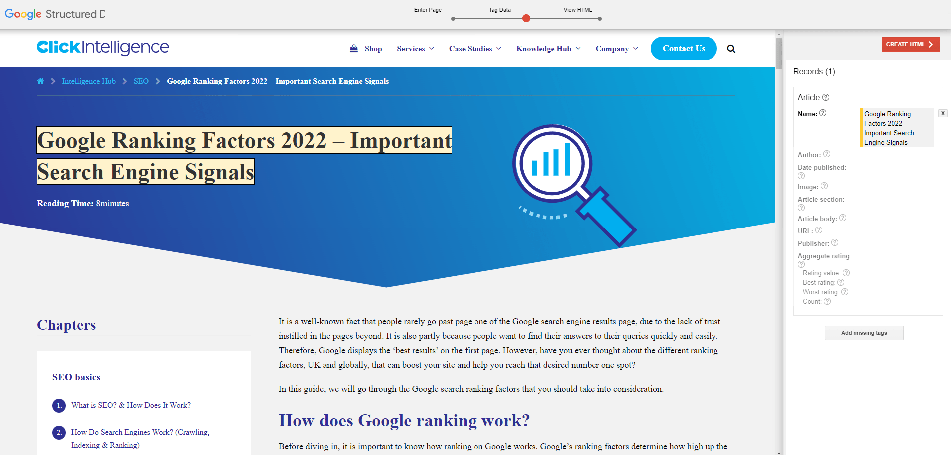 Schema Markup Cheat Sheet - Click Intelligence